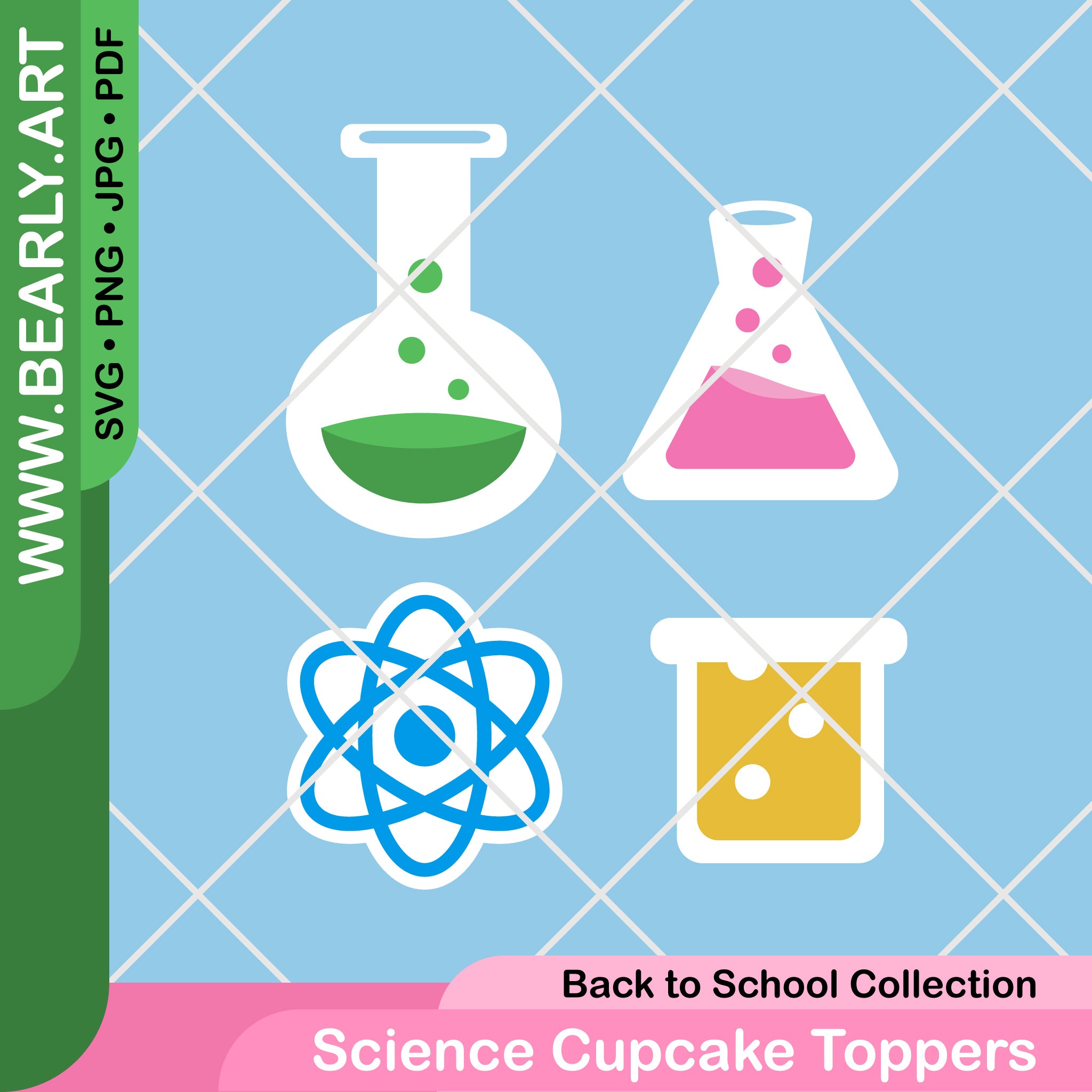 Science Cupcake Toppers