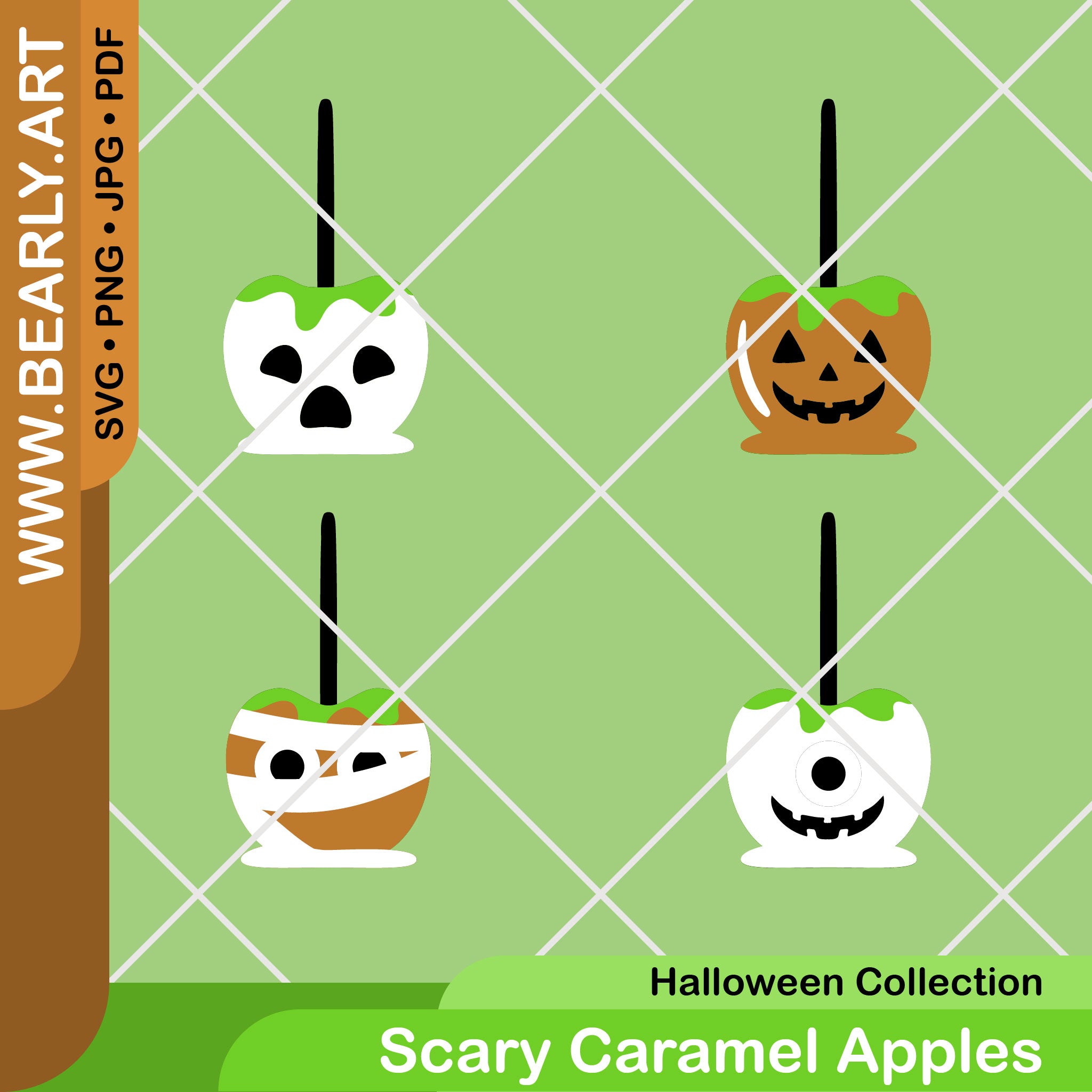 Scary Caramel Apples