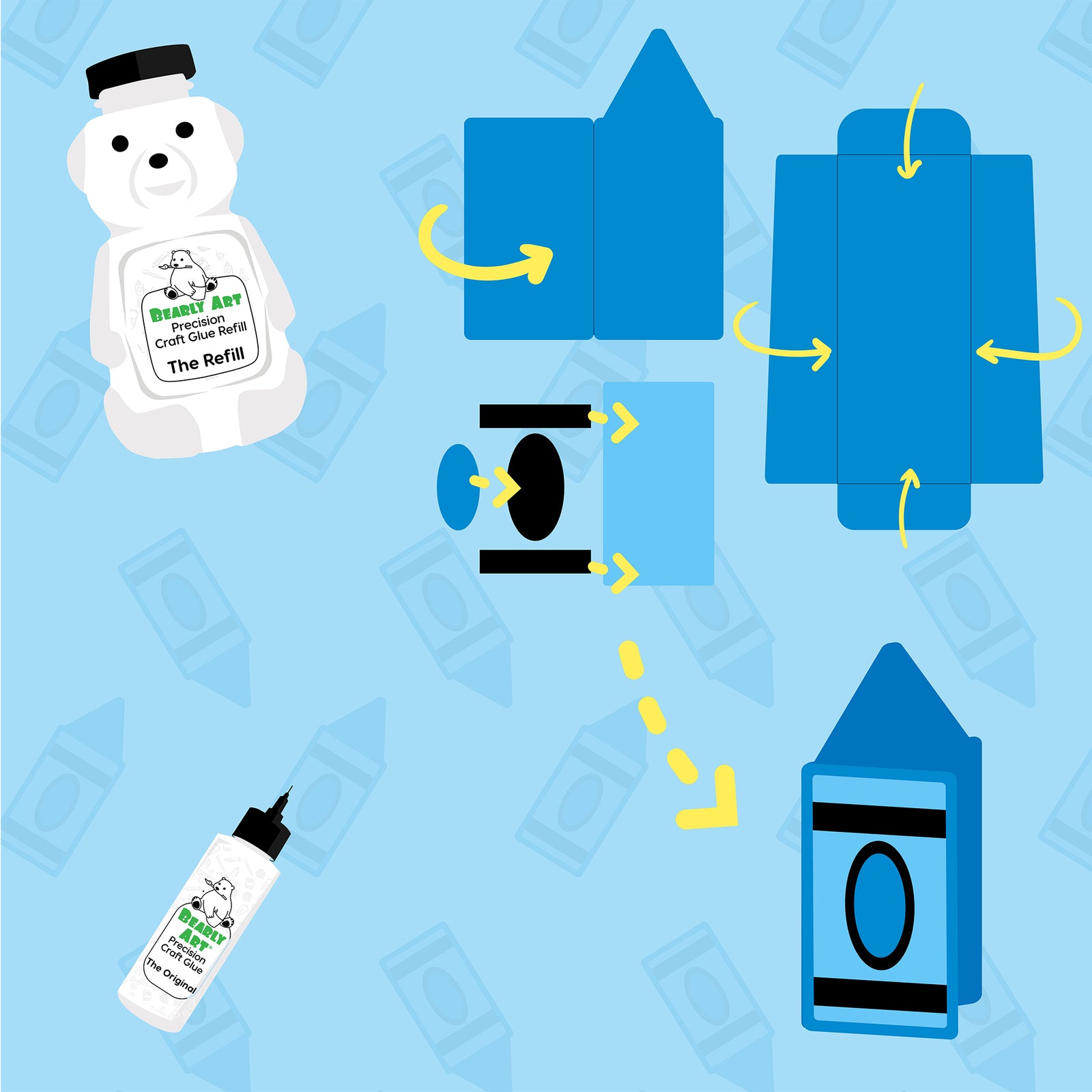 Colorful Crayon Card